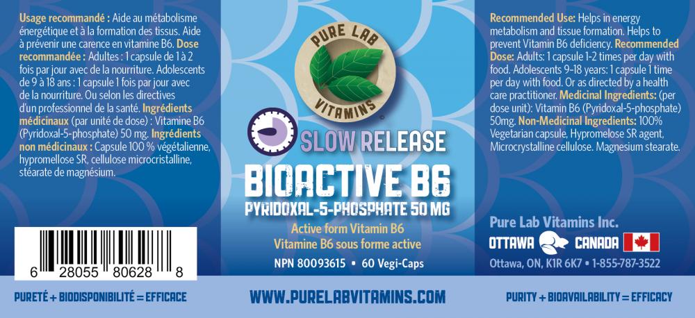 Bioactive B6 | Pyridoxal-5-Phosphate (P5P) | Active Form Vitamin B6